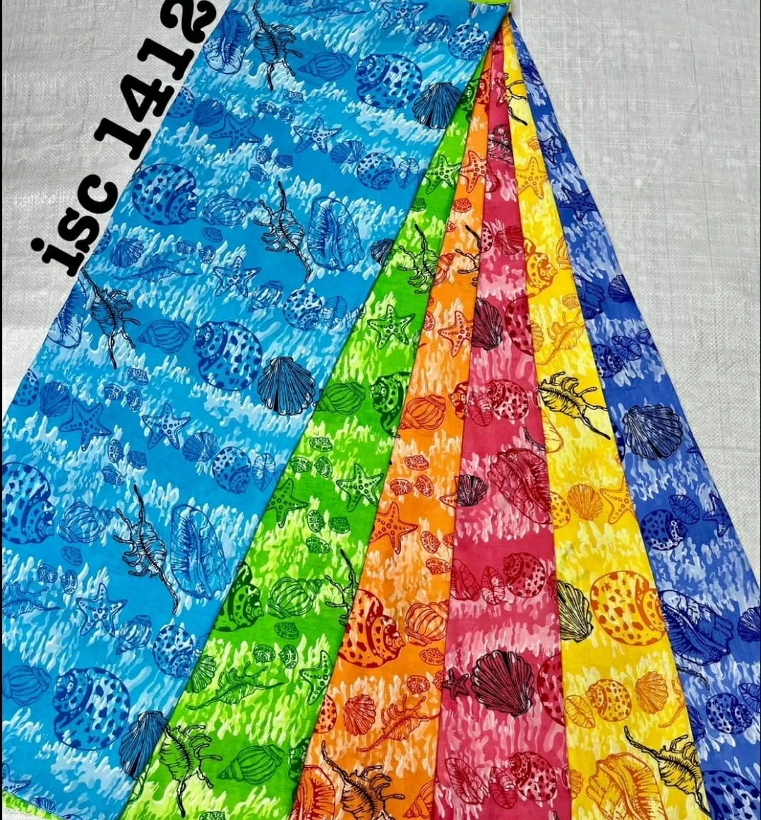 Shop Our 100% Pure Rayon Fabrics with Polynesian Designs