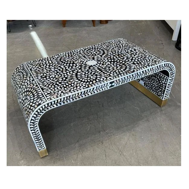 Elegant Design Bone inlay console table for Living Room Address craft ...