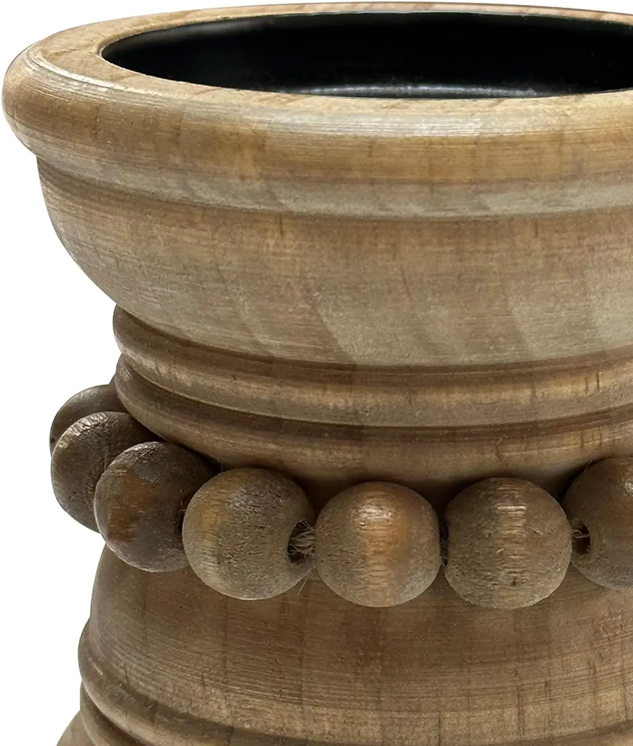 Farmhouse Rustic Wood Pillar Candle Holder - Decorative