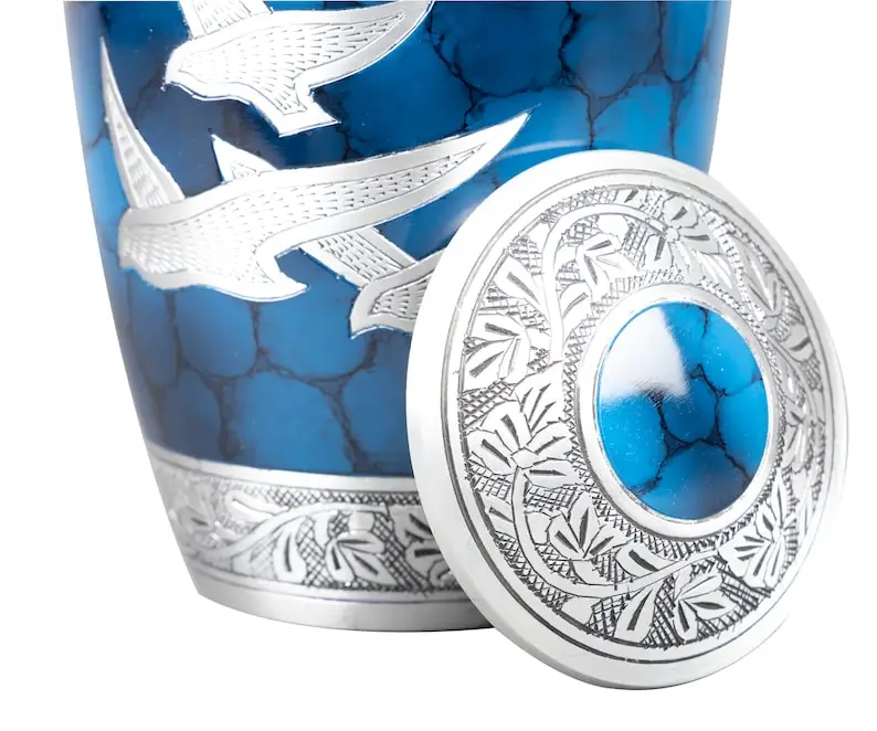 Elite Classic Cremation Urn For Human Ashes Solid Peaceful Dove Adult ...