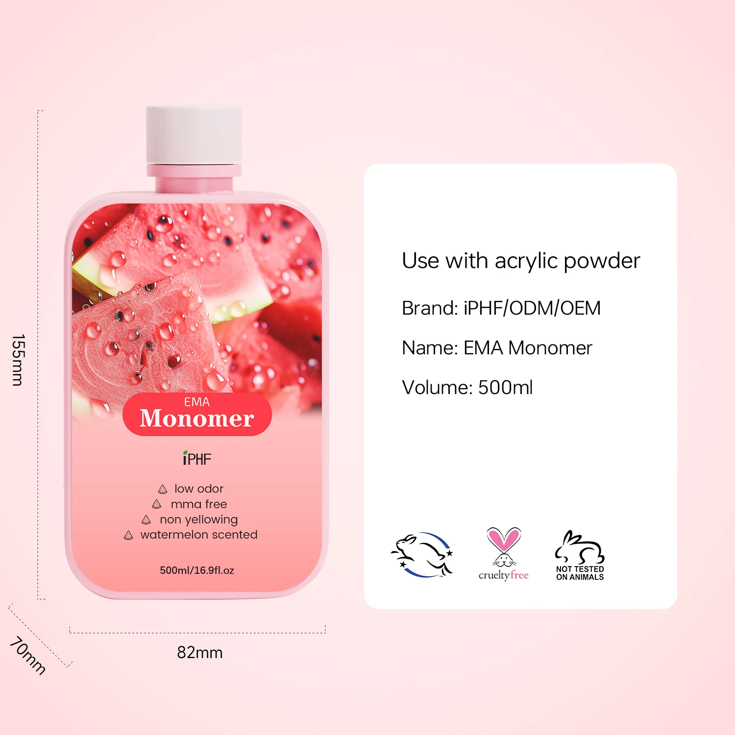 EMA Acrylic Liquid Monomer - Non-Toxic Nail Art Solution