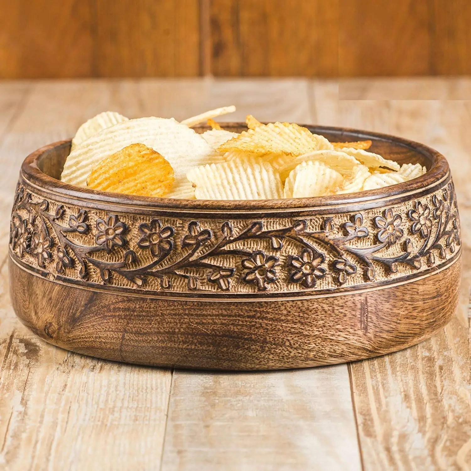 Heart Shape Handcrafted Wooden Bowl Multipurpose Serving Bowl For ...