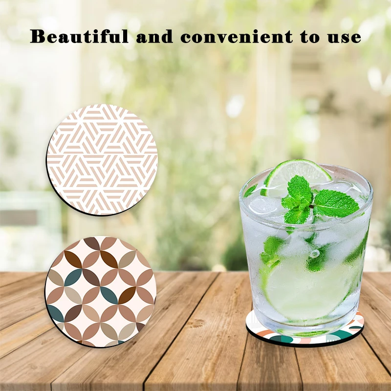 Custom Coasters Blanks Neoprene Square Round Coasters For Drinks Car ...