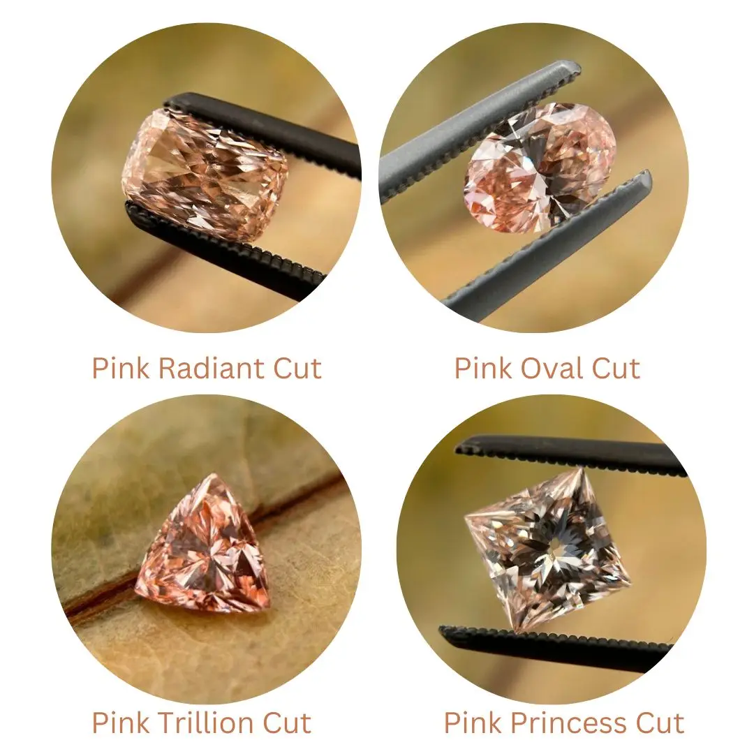 Pink Pear Lab Grown Diamond 0.52ct Diamond for Engagement Ring or ...