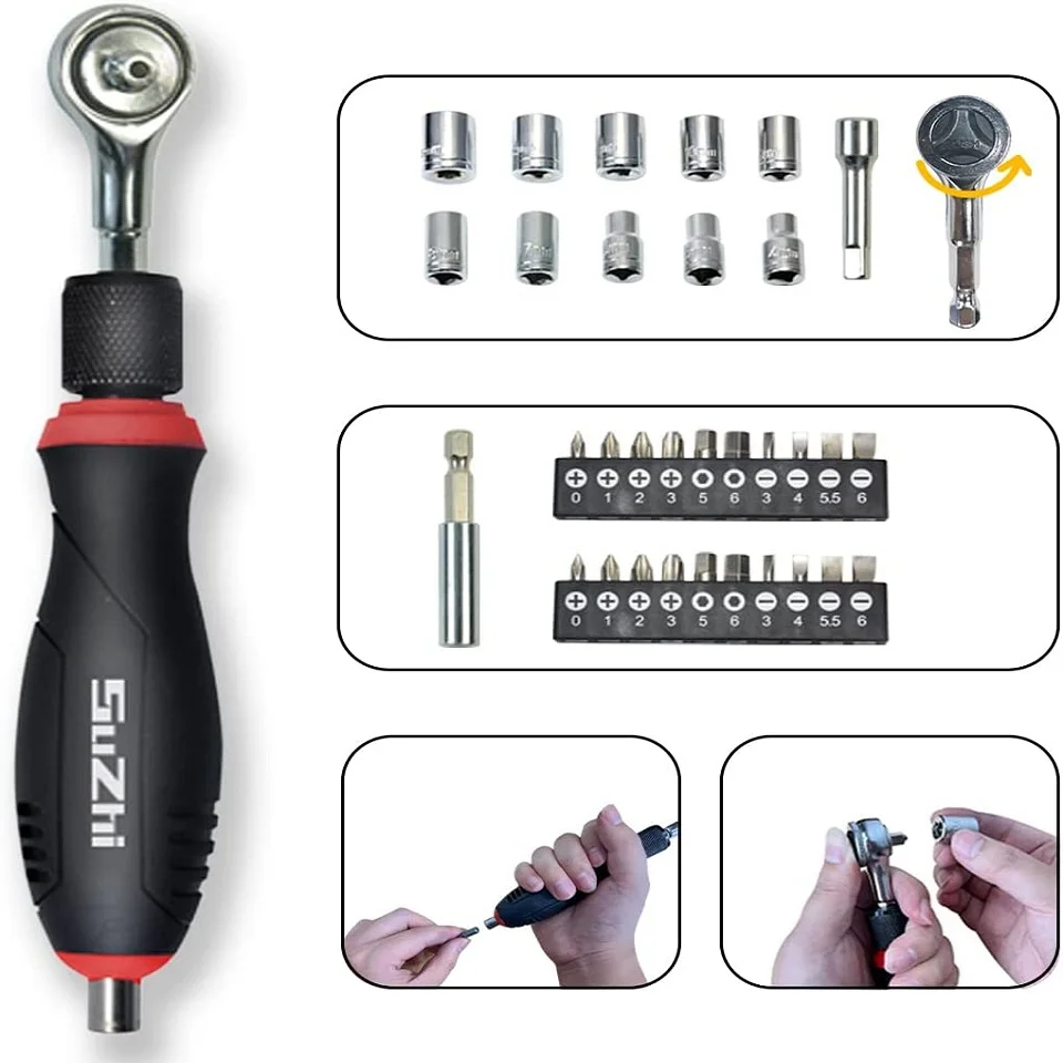 40pcs Mixed Tool Set With Plastic Toolbox Storage Case And Socket ...