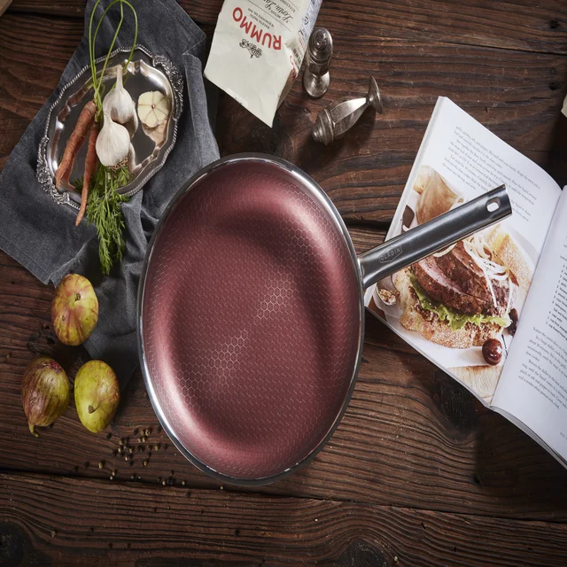 Cladin Stainless Steel Frying Pan With Stay-cool Handle - Pfoa Free ...