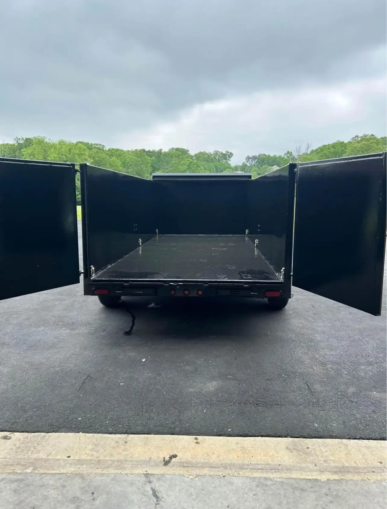 Farm Tractor Hydraulic Tipping Trailer 5-10 Ton Farm Dump Trailer 2 ...