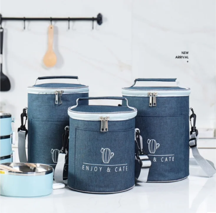 Cheap Price Thermal Lunch Bag Cylinder Shape Custom Bag Multi Style ...