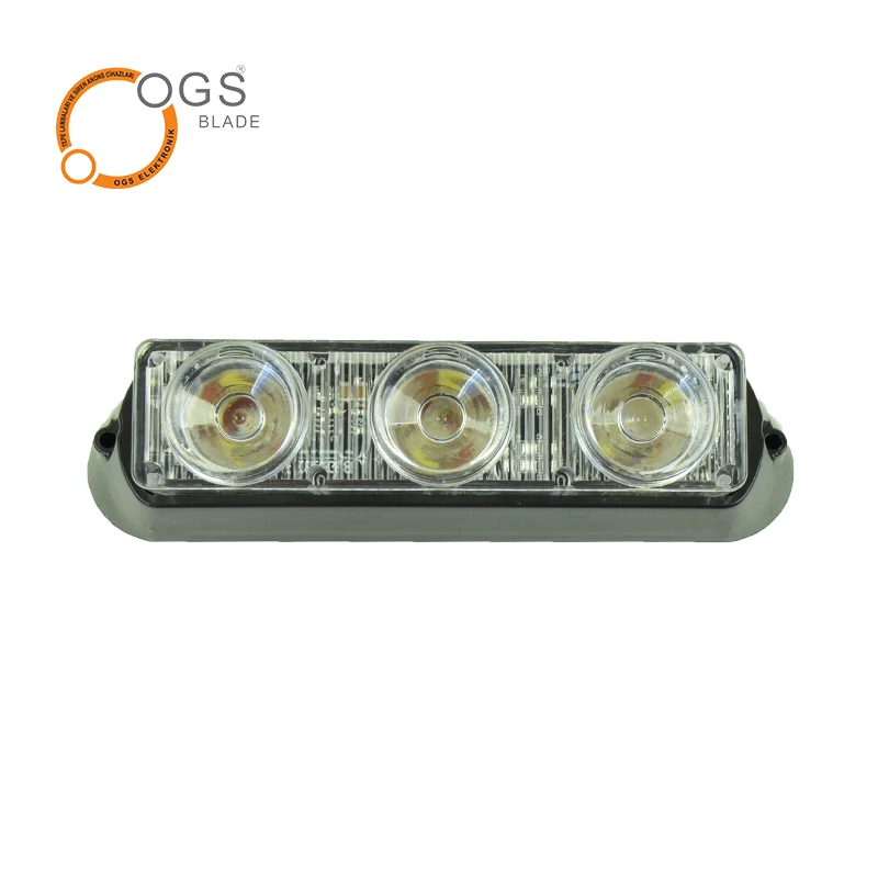 Emergency Grille Light Warning Led Light Bar 3w Power Leds Ambulance ...