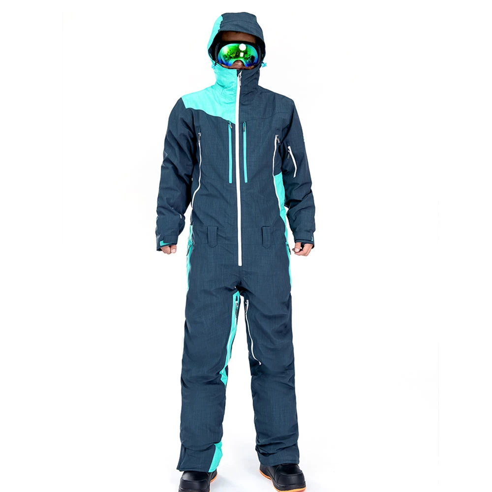 Custom Unisex One Piece Snow Suits Adults Ski Suit Fashionable High ...
