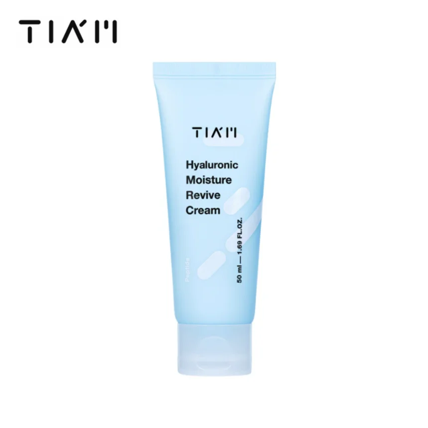 Korean TIAM Hyaluronic Moisture Revive Cream 50ml Natural Face Skin ...