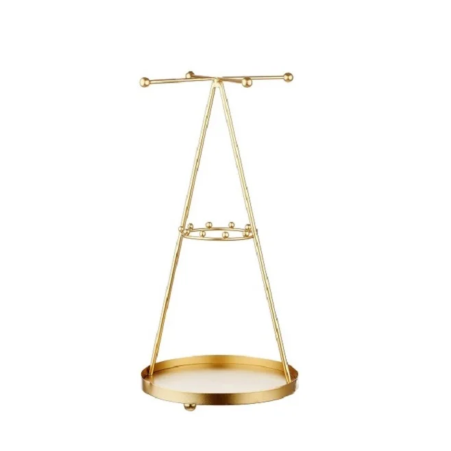 Black Powder Coated Metal Jewelry Stand - Premium Quality