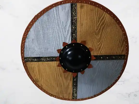 Medieval Viking Round Wooden Shield Viking Warrior Replica Shield Larp ...