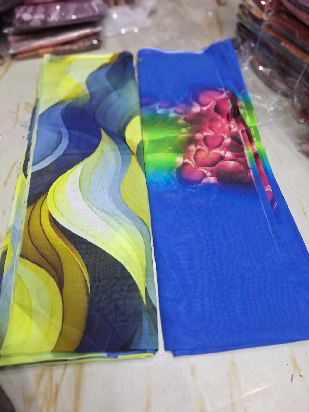100% Sudanese Cotton Woven Plaid Batik Pattern Carded Yarn Anti-Static ...