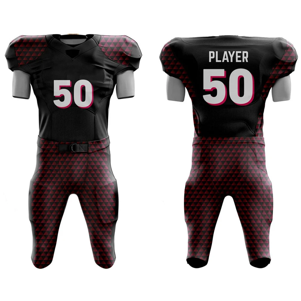Latest American Football Wear Uniform Kit Breathable Quick Dry Set ...