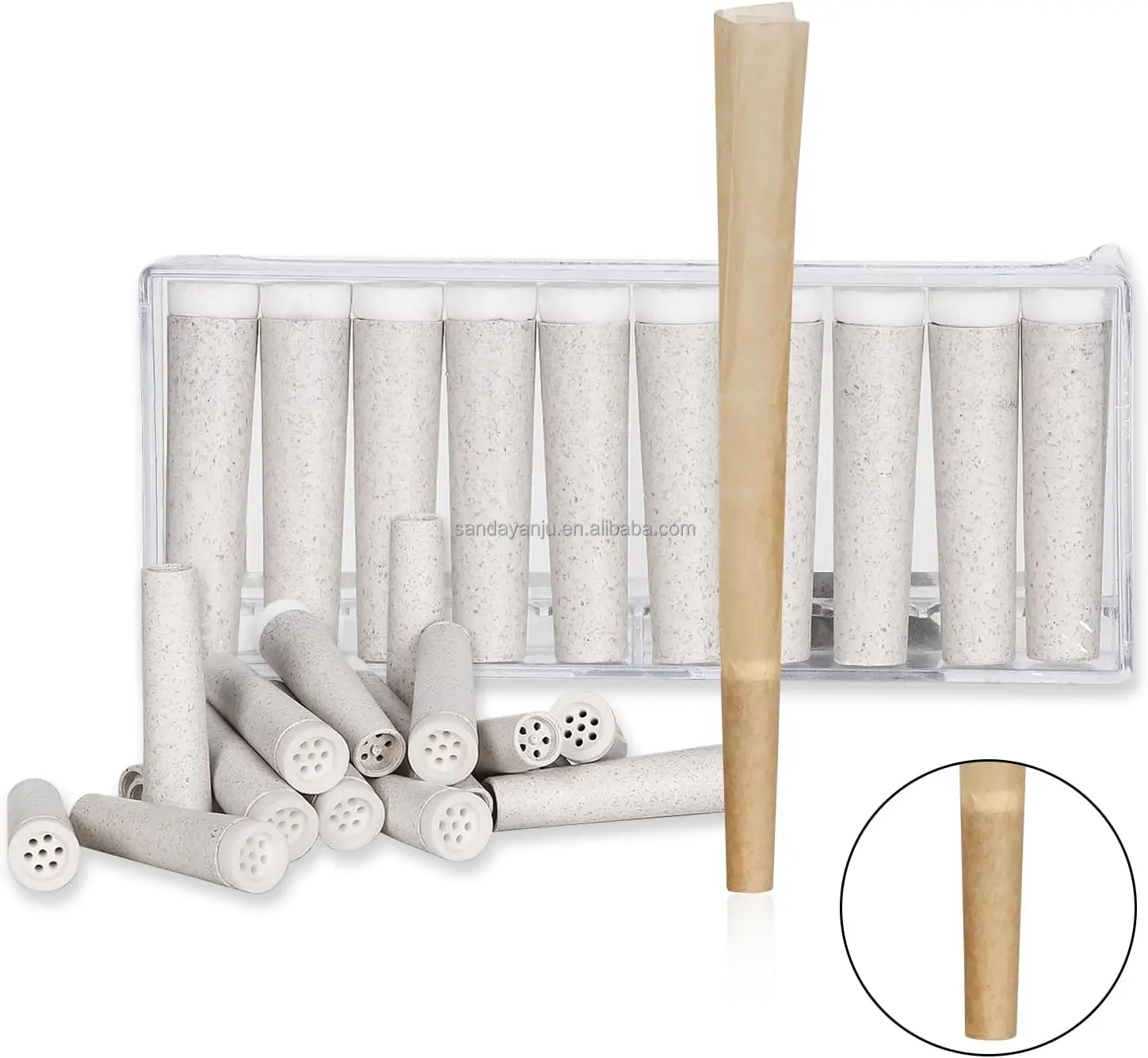 Conical Charcoal Filter with Biodegradable PLA & Ceramic