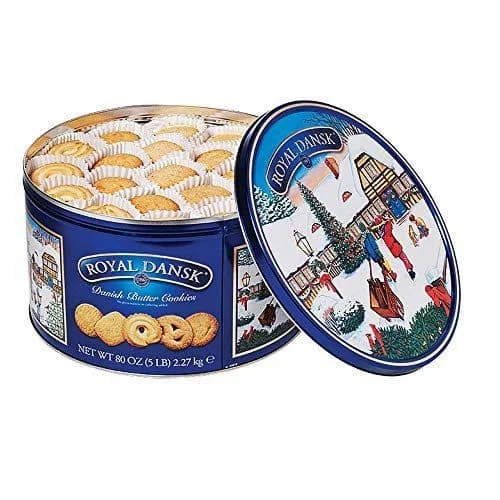 Royal Dansk Danish Butter Cookies - 12 Oz Tins (Pack of 4) & 24 Oz for ...