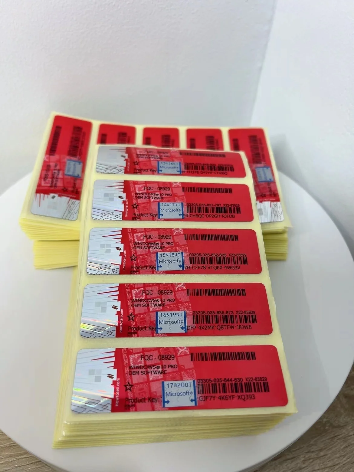 Microsoft Windows 10 Pro Coa Sticker Global Online Activation1 Pack 10 Pcs Win 10 Pro 