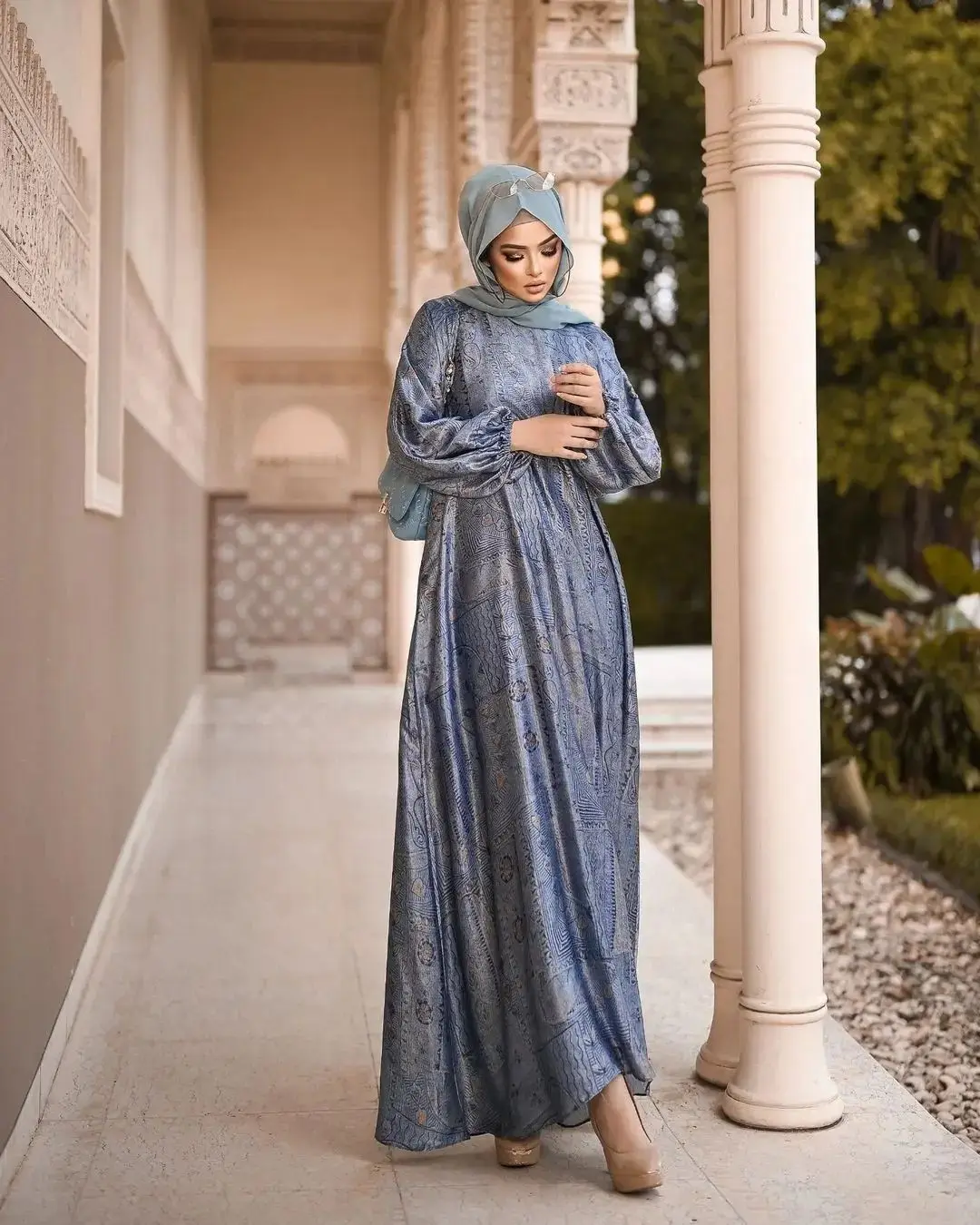 Saffora Abayat Series Stone Grey With Premium Silk Original Made In ...