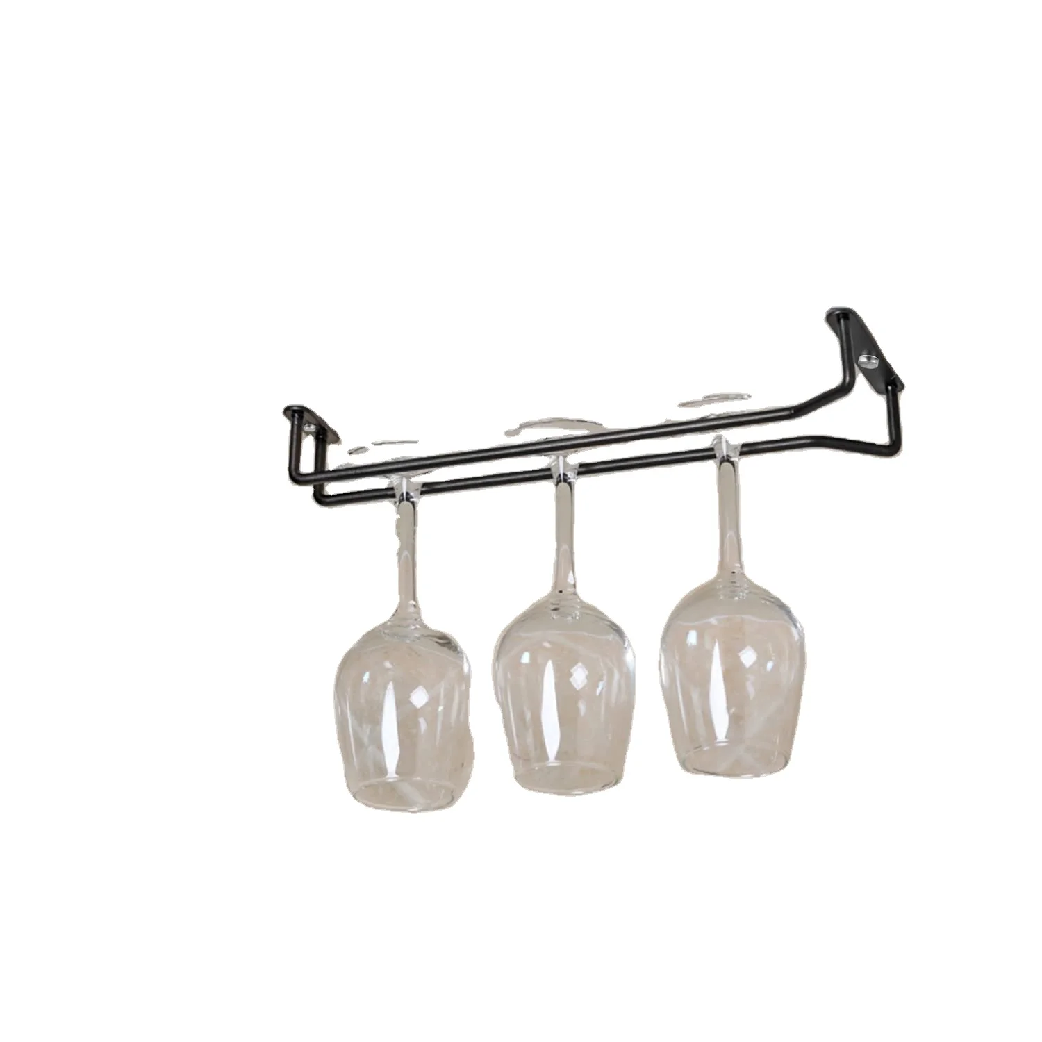 Mini Bar Kitchen Storage Metal Stemware Under Cabinet Cupboard ...