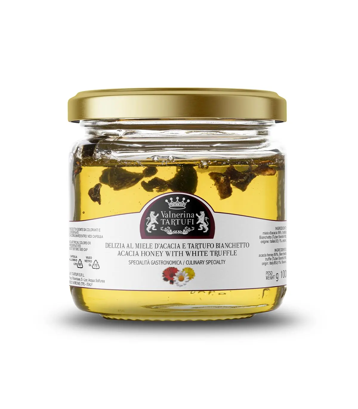 100g Acacia Honey with White Truffle Tuber Borchii Vitt Bianchetto High ...