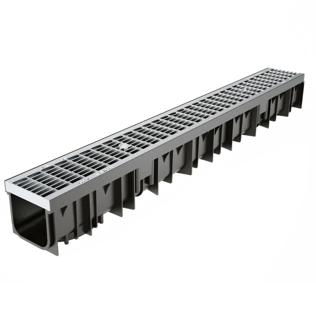 Italian Product Wavedrain 110 Hdpe Drainage Channel With Galvanized ...