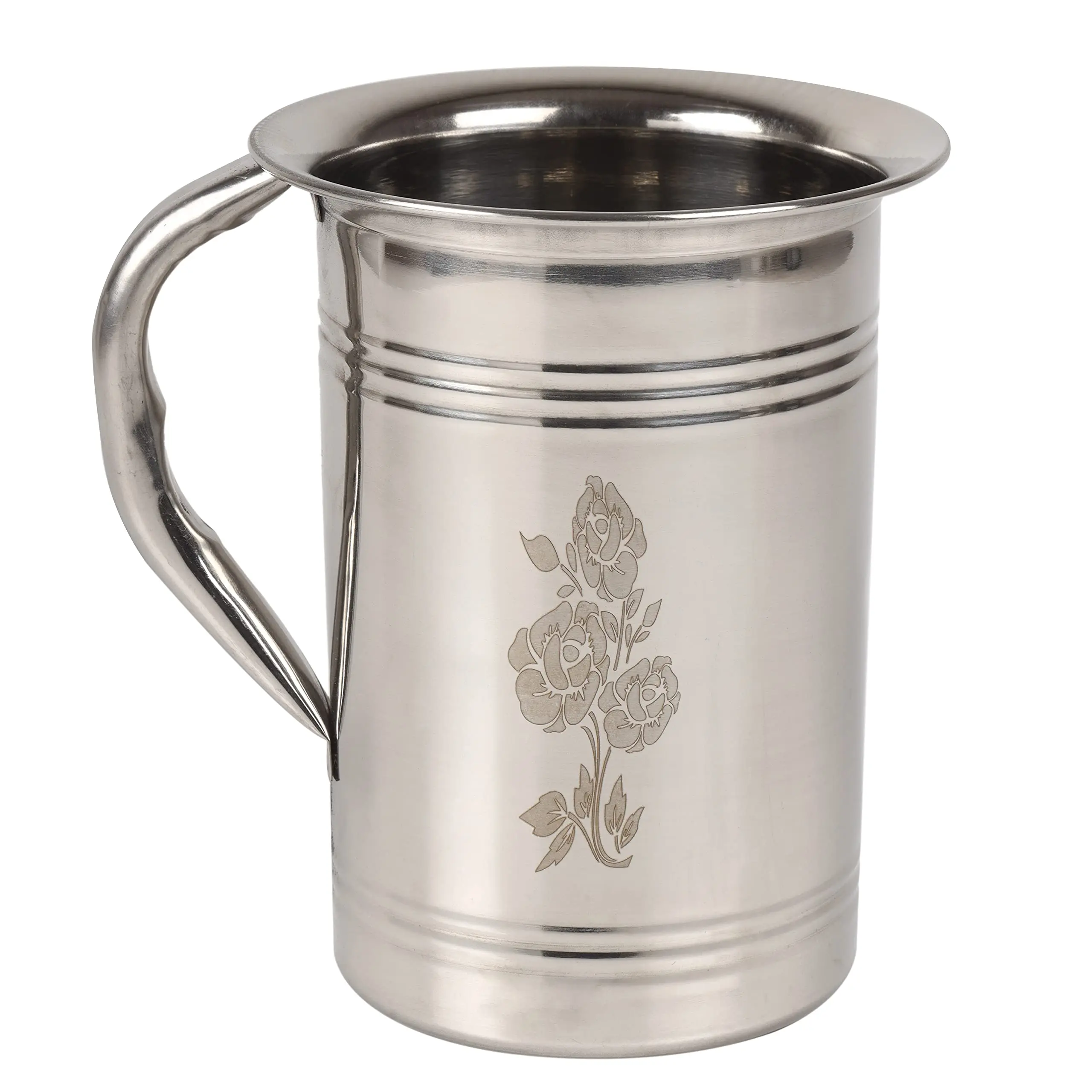 Simple Design Silver Finished Low Moq Metal Stainless Steel Hammered ...