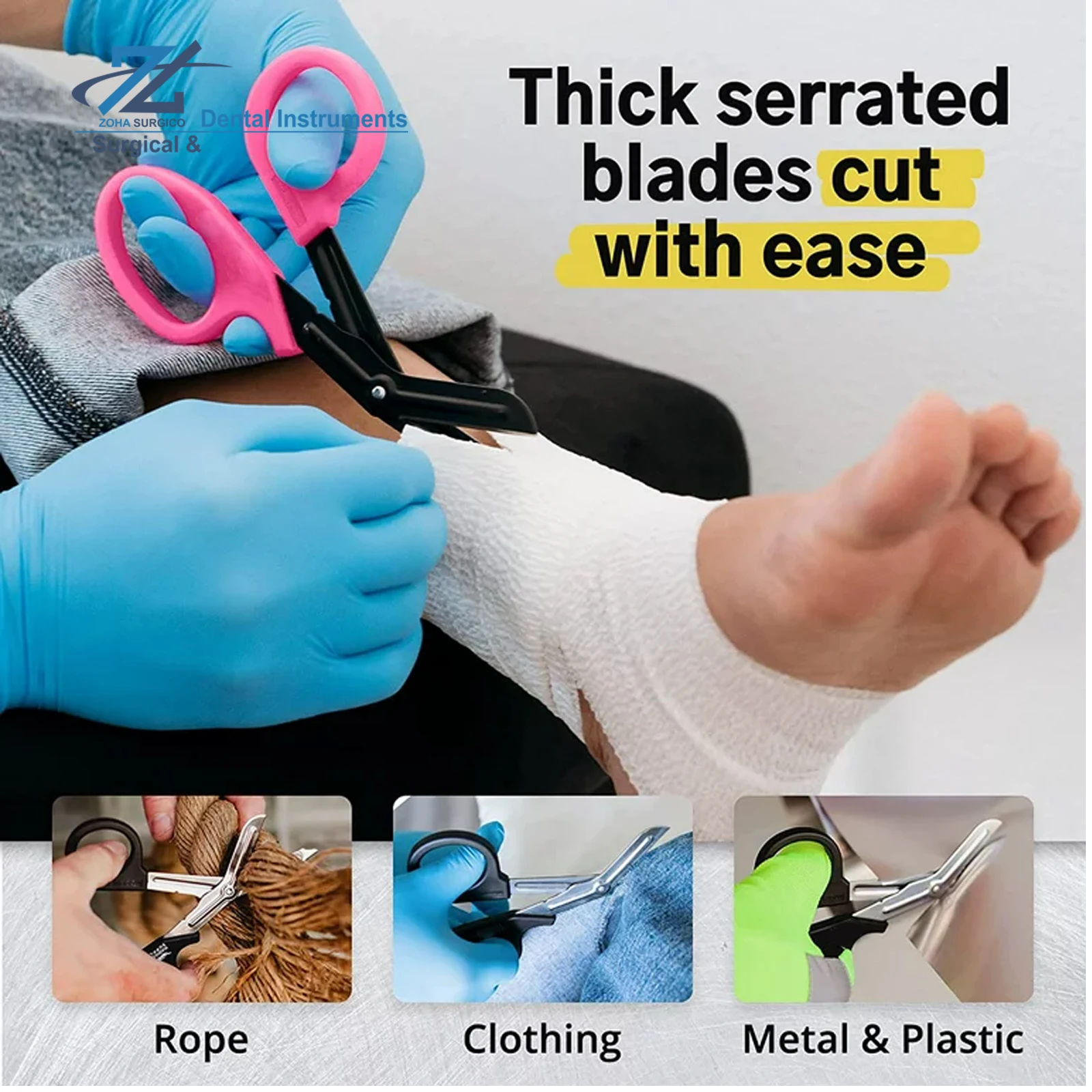 Bandage Scissor Safety Scissors Emt Shears Safety Shears Trauma Shears ...