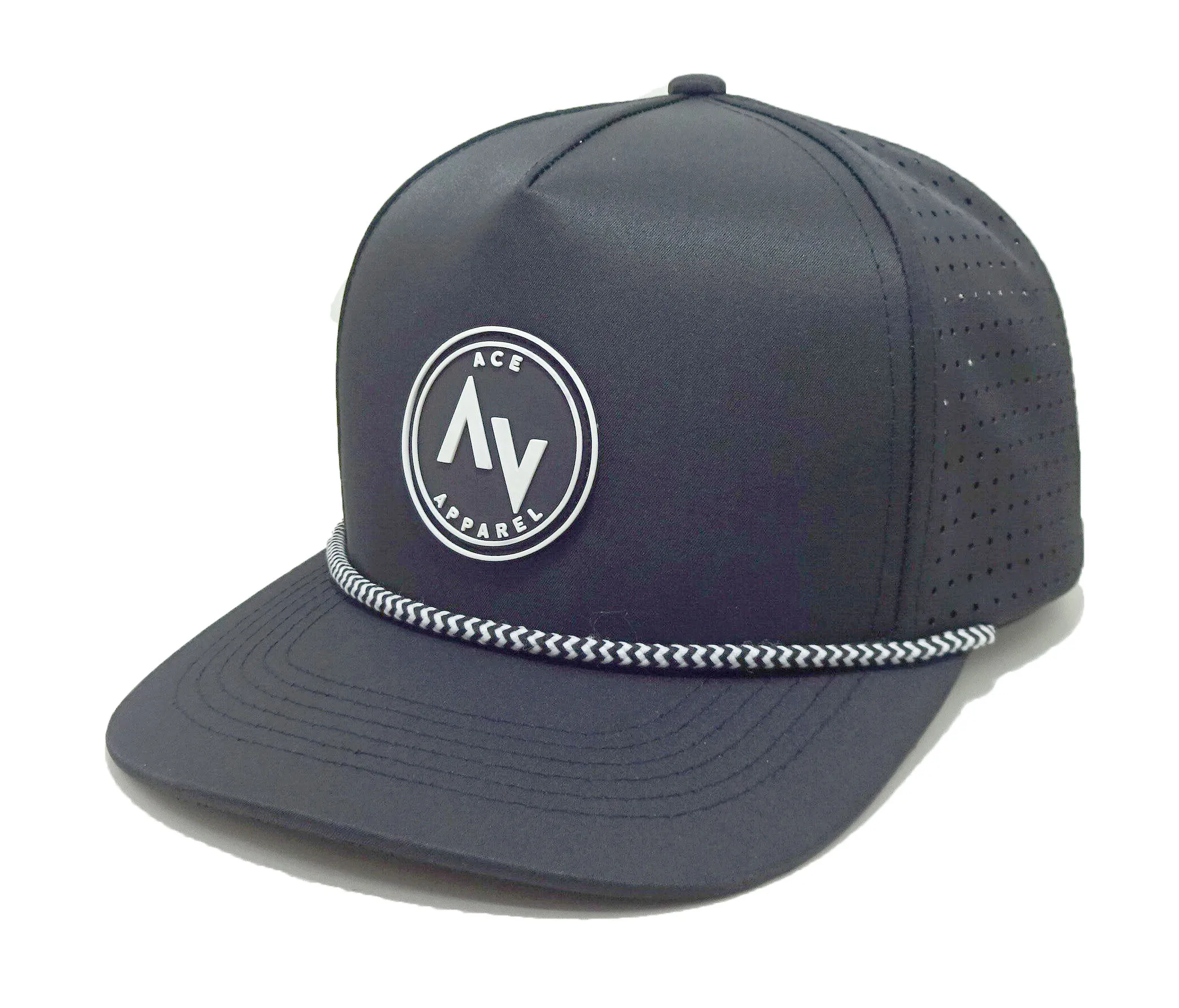 Custom PVC Rubber Logo Baseball Caps With Laser Cut High Quality 5 ...