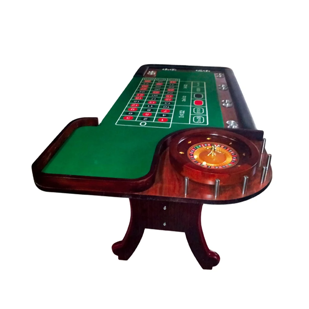 New Design Wooden Roulette Table with Plexiglass Top for Casino Mahjong ...