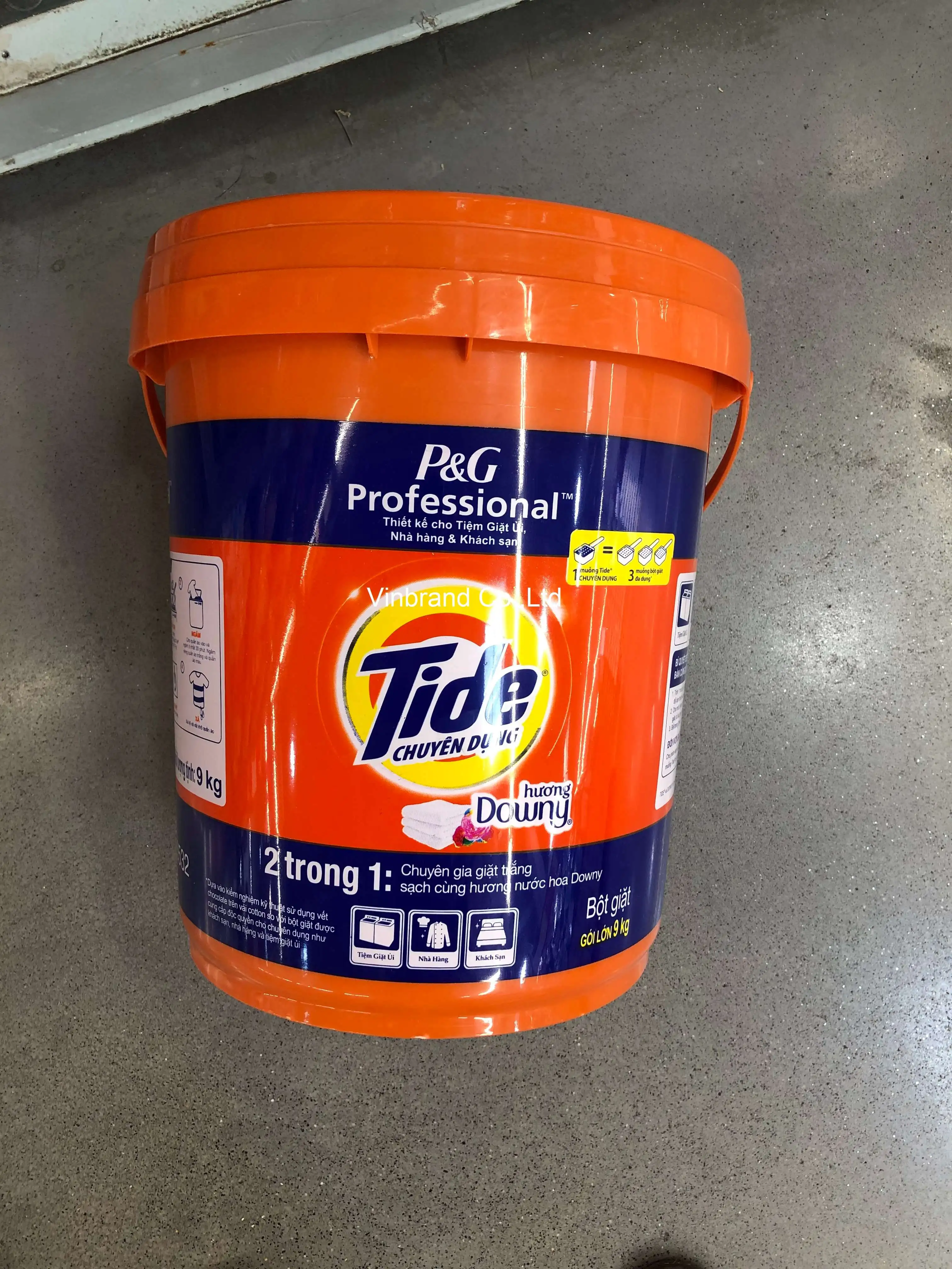 Tidee Downi Detergent Powder Bucket 9kg - Efficient Cleaning