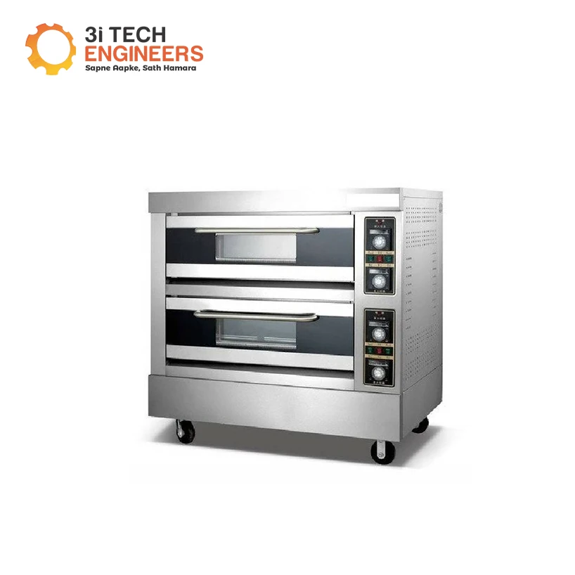 Double Deck Oven Commercial Bread Snack Machines Bakery Equipment Pizza ...