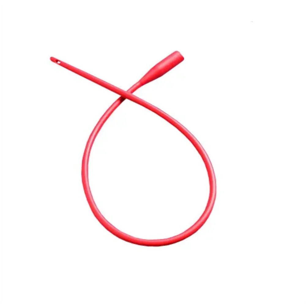 Latex Red Rubber Catheter & Red Urethral Catheter For Urinary Retention ...