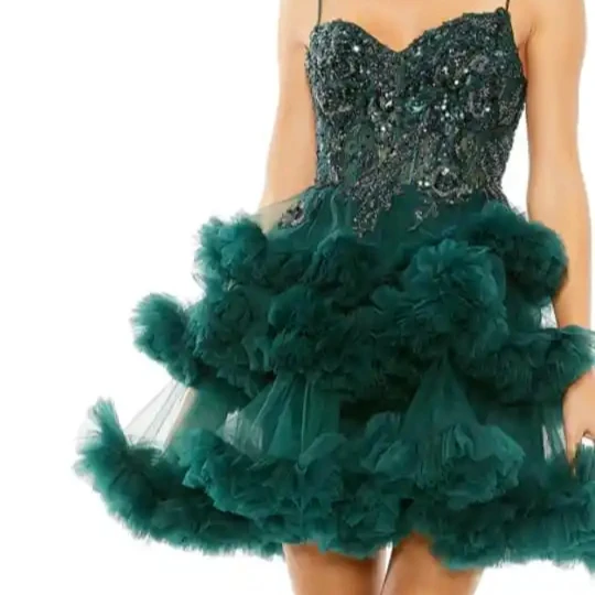 The Strap Beaded Bodice Tiered Tulle Beautiful And Sexy Hand ...