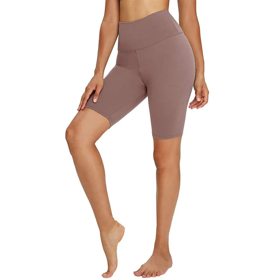 Custom Logo Cotton Breathable Women 8 inches Buttery Soft Shorts ...