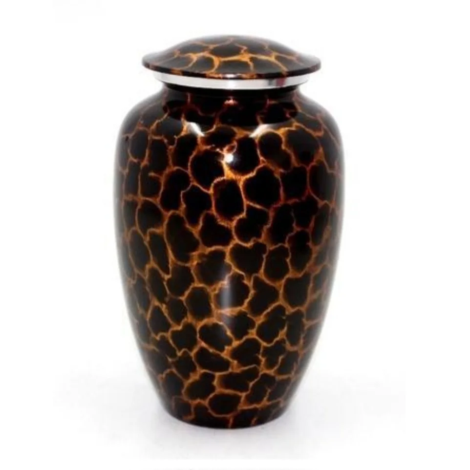 Leopard Print Cremation Urn - Classic & Leakproof Design