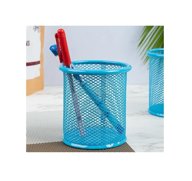 Fancy Design Pen Stand Metal Finished Table Decoration Pen Holder With ...
