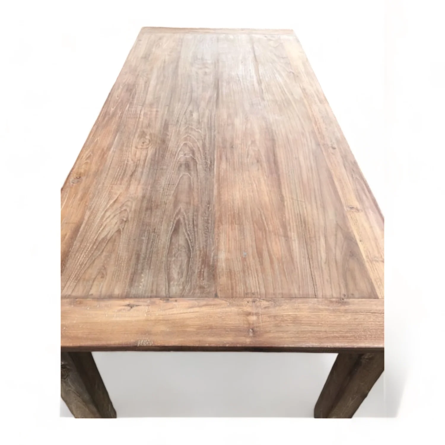 Contemporary Reclaimed Teak Wood Dining Table For Old Dining Room ...