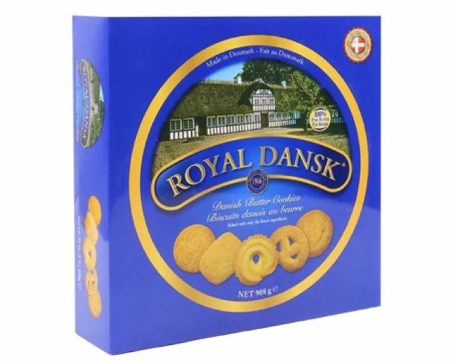 Royal Dansk Danish Butter Cookies - 12 Oz Tins (Pack of 4) & 24 Oz for ...