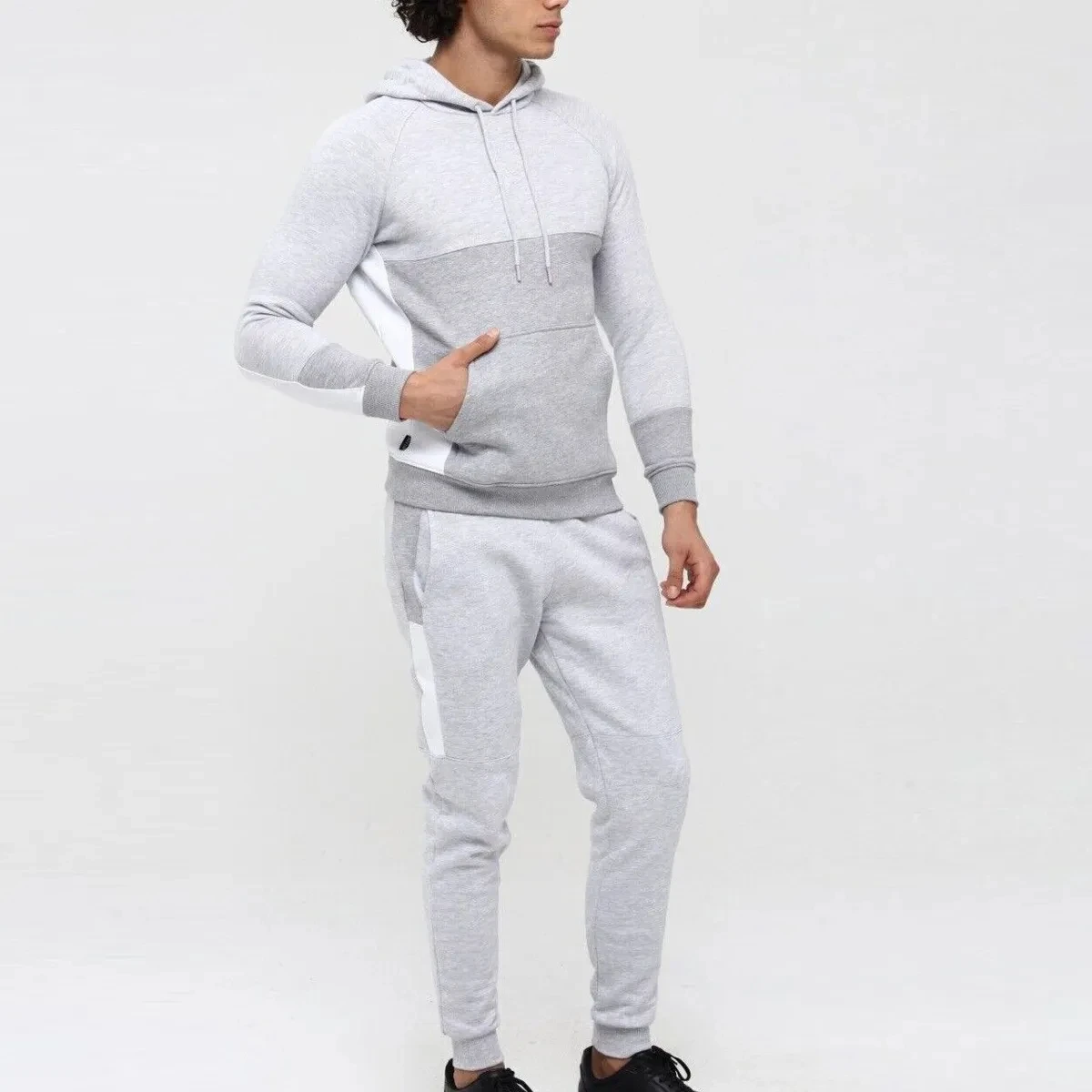 Running Wear New Stylish Custom Logo Men Tracksuit / Cotton Made Slim ...