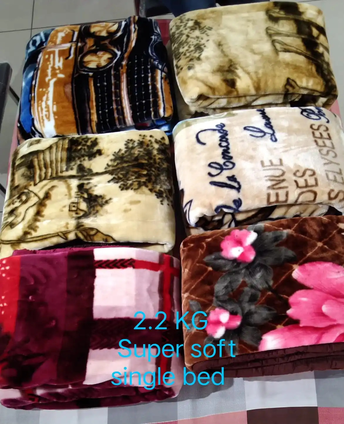 Custom Layer Winter Thick Blankets Double Bed Ply Thick Warming Blanket ...