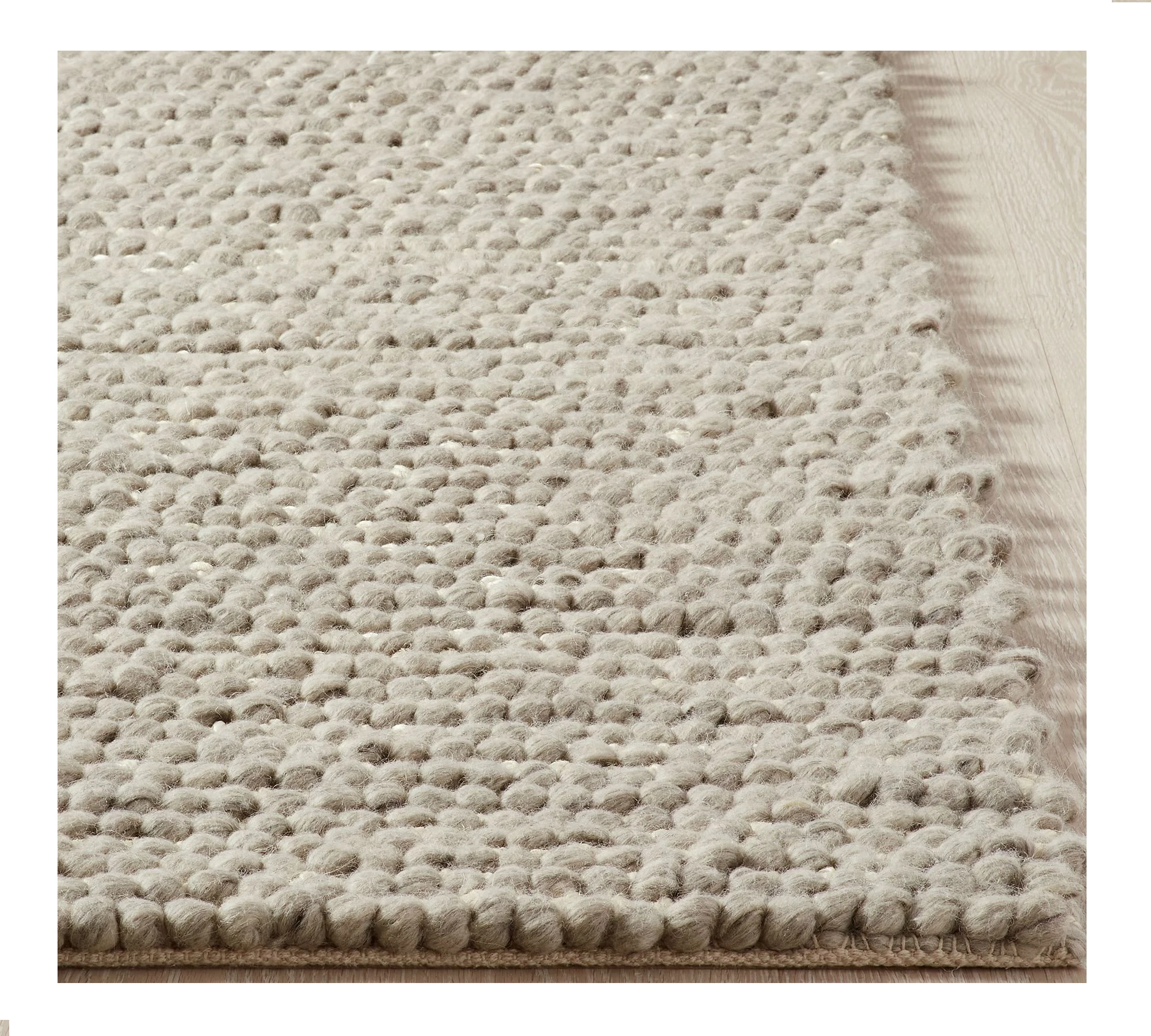 Modern Rugs Wool Natural Loop Braided Woven Hand Made Rugs Wool ...