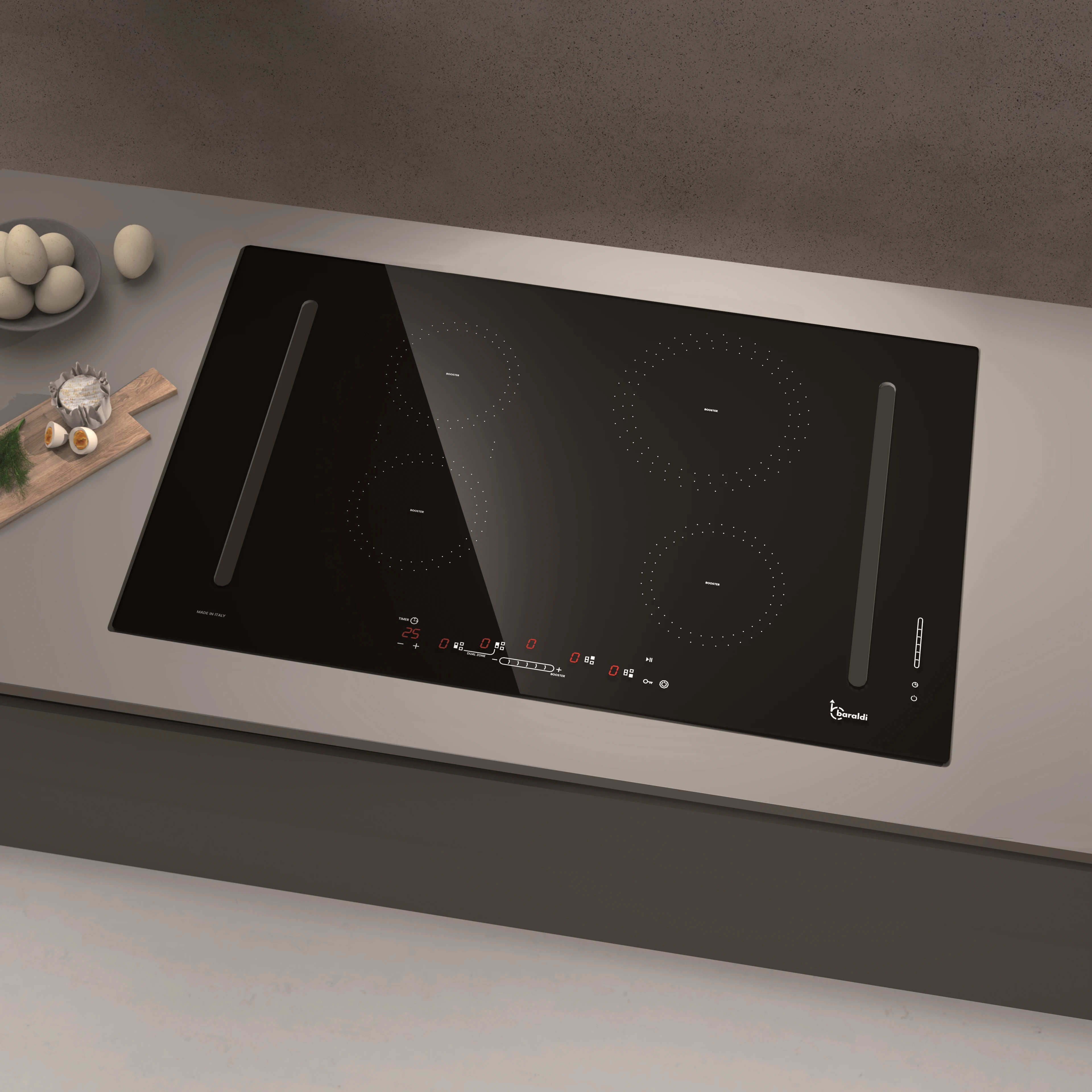 High Quality Italian Design Black Induction Cooker Hob