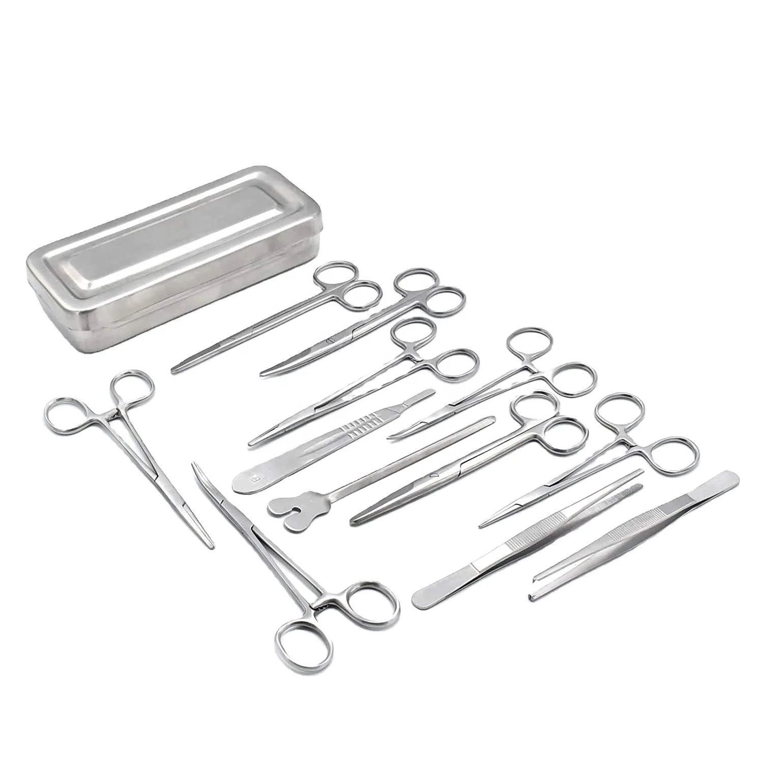 Surgical Basic Minor Surgery Instruments Set Of 13 Pcs With Box Box ...