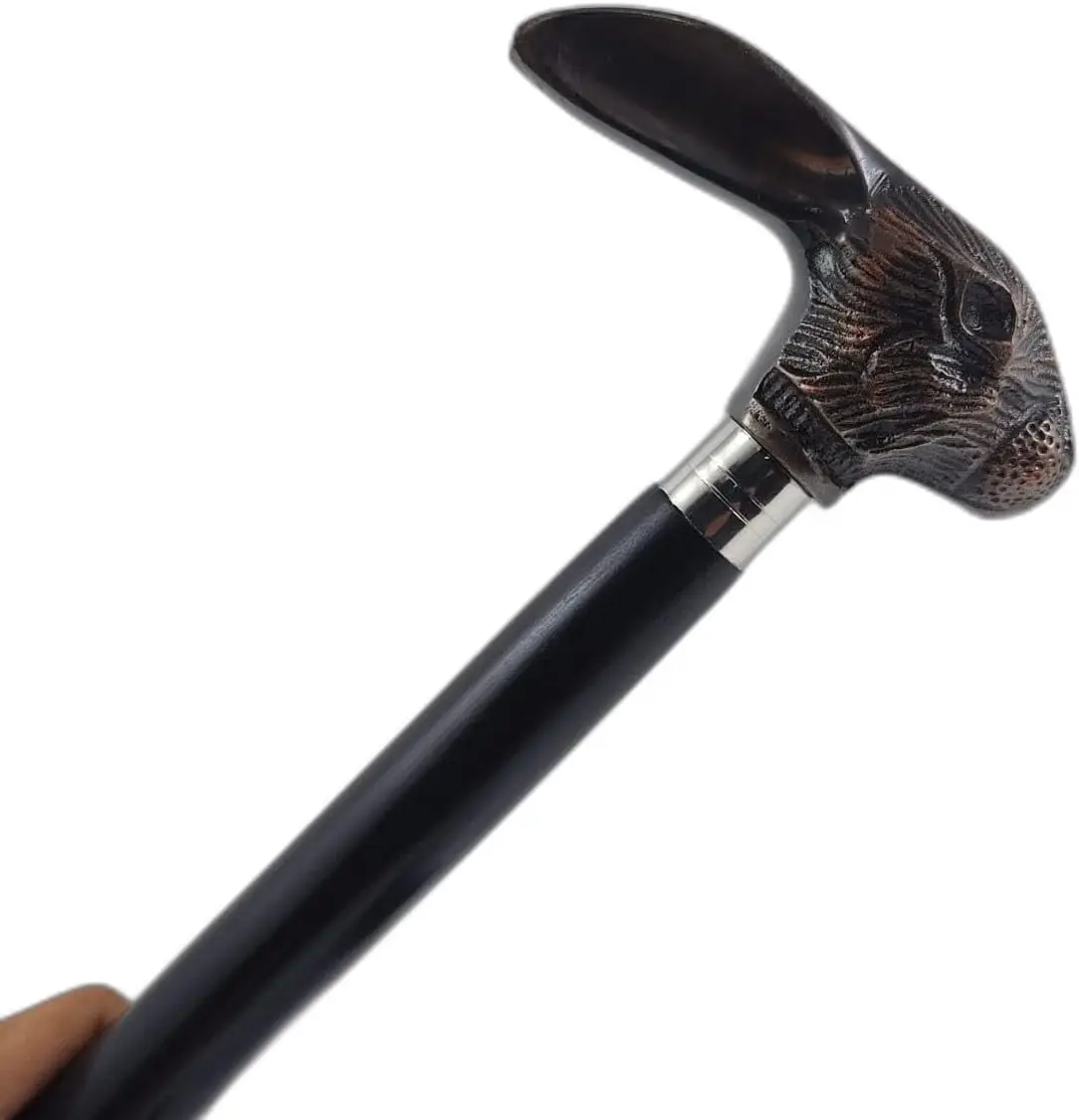 Traditional Handicraft Walking Stick for Men & Women - 36" Brown Ebony ...