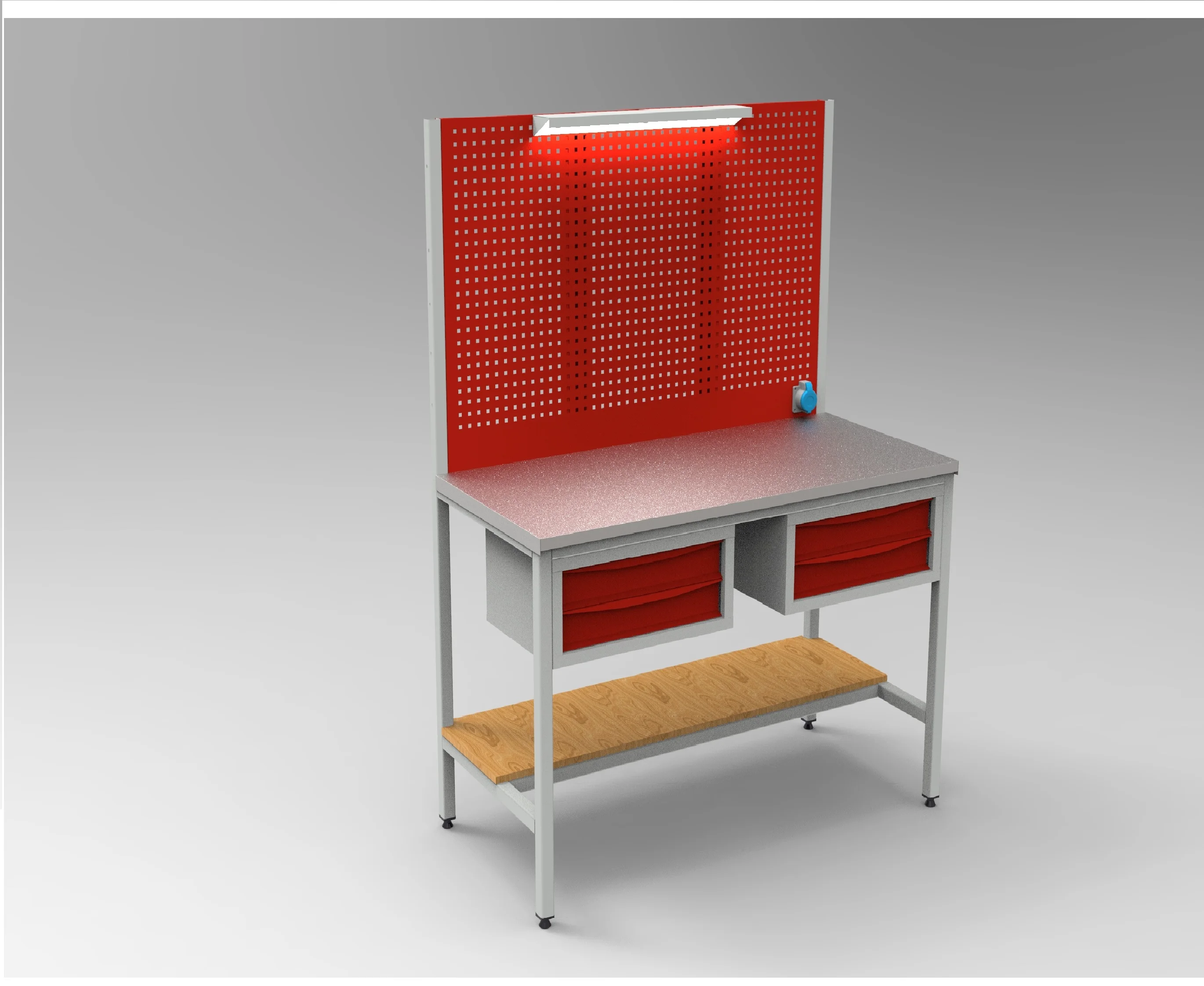 1,5 Mt Profile Workbench Dimensions H1850xw1430xd693 Mm Dkp And Hrp ...