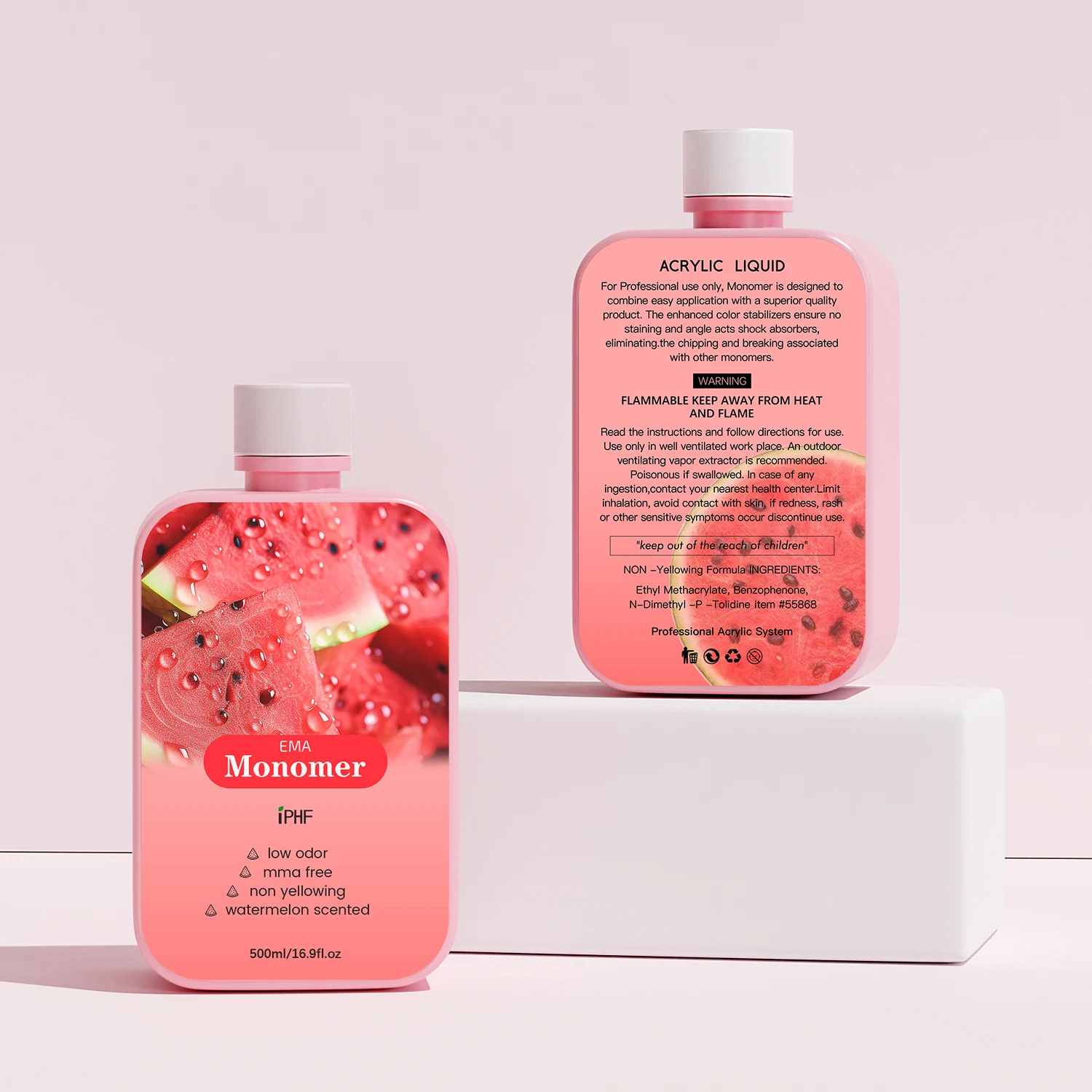 EMA Acrylic Liquid Monomer - Non-Toxic Nail Art Solution