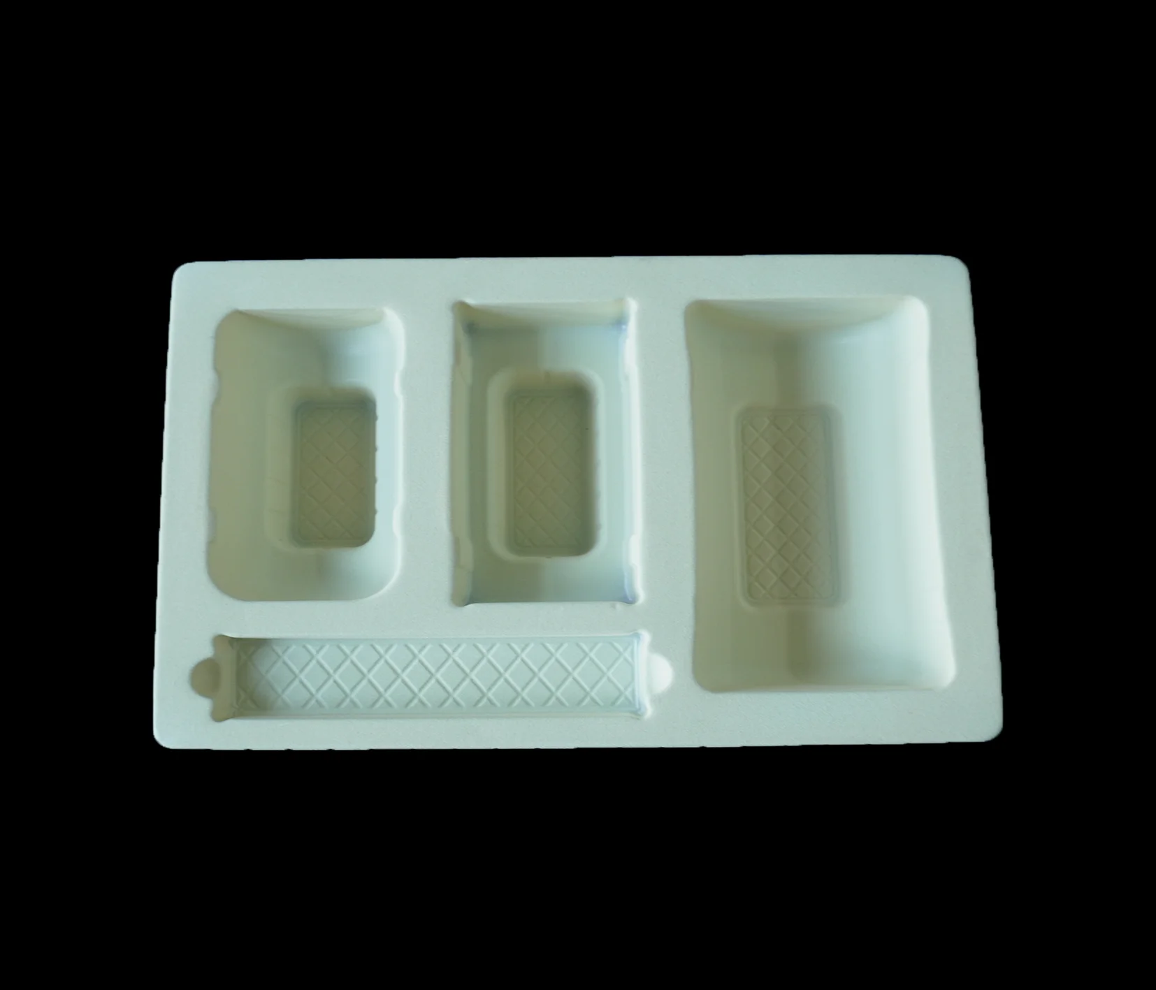 Custom Vacuum Formed Velvet PS Plastic Flocking Packaging Trays for ...