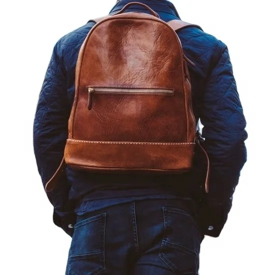 Best Quality Genuine Leather Backpack Bag,Handmade Full Grain Leather ...