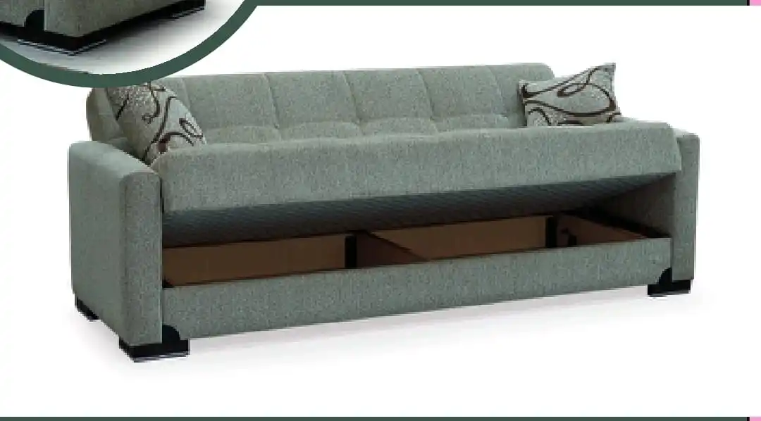 Double Sofa Bed with Click-Clack Mechanism - Versatile Use